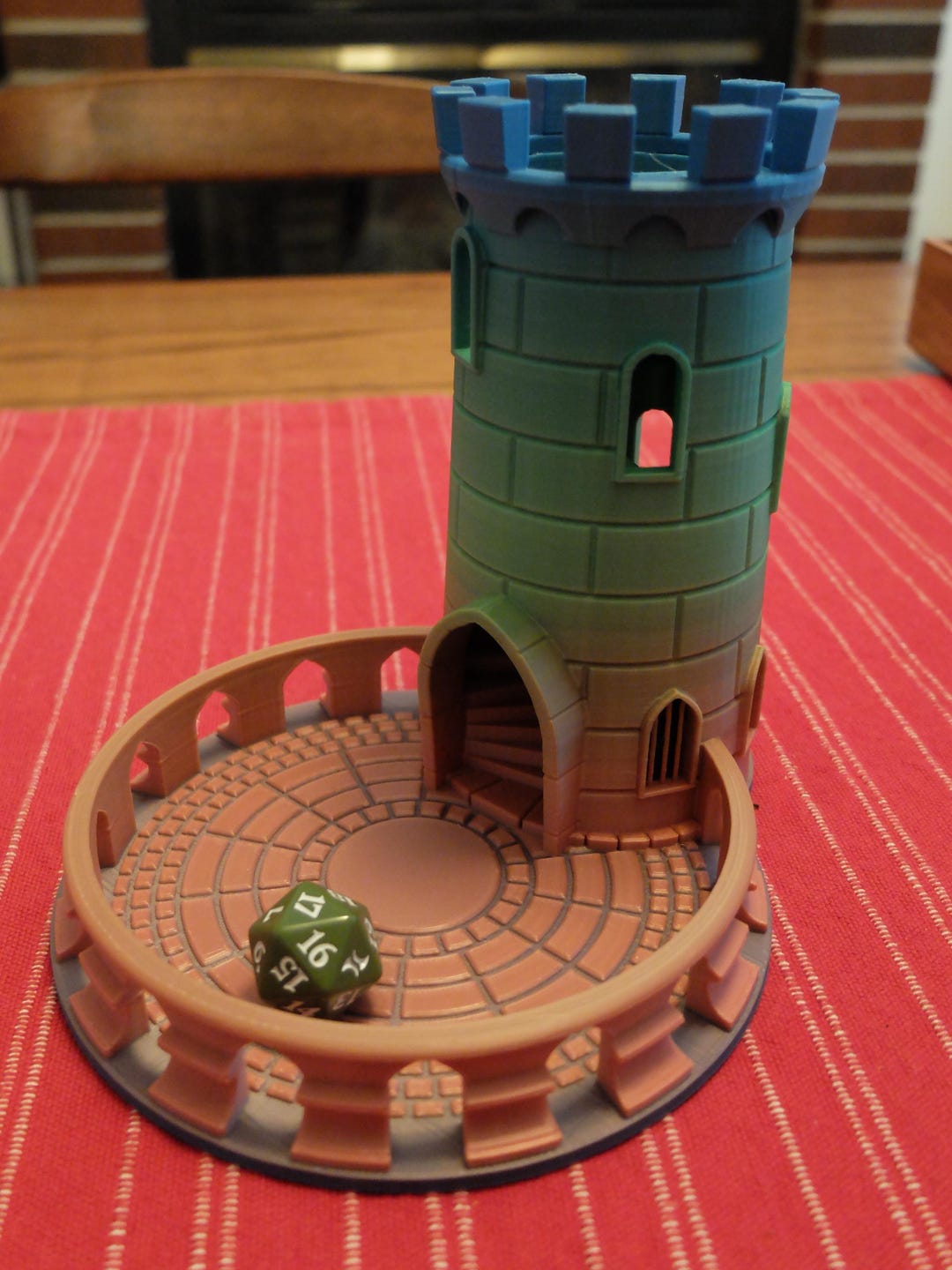 Multicolor Castle Dice Tower: 3D Printed Board Game Accessory - Etsy