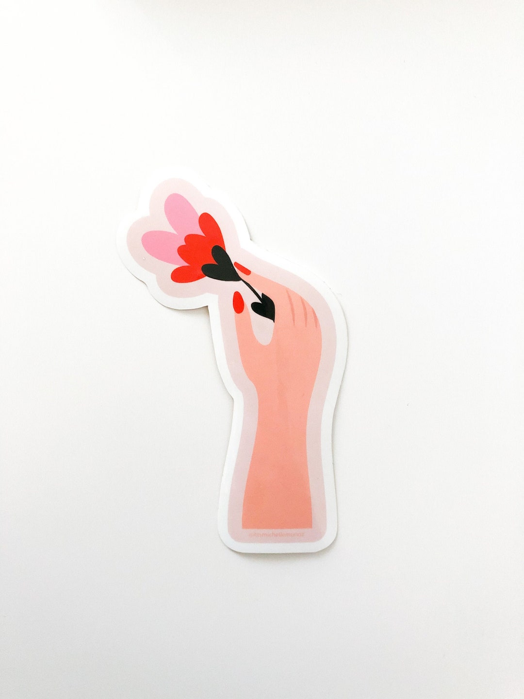 Flower Die-cut Vinyl Sticker - Etsy