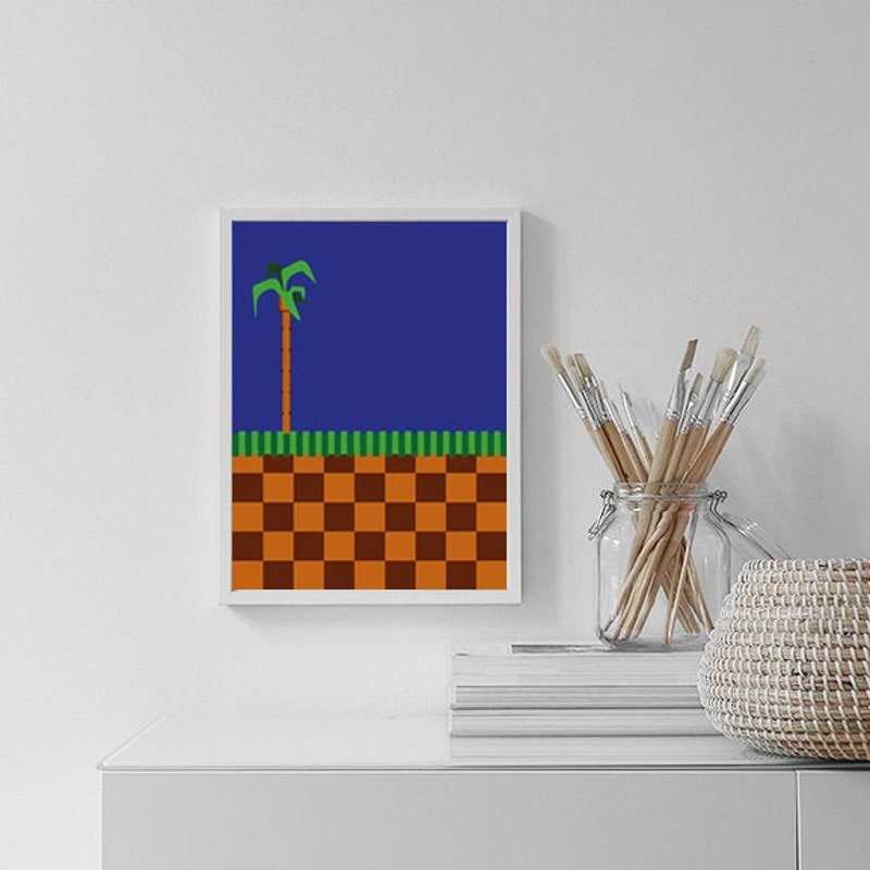 Sonic Green Hill Art - Etsy UK