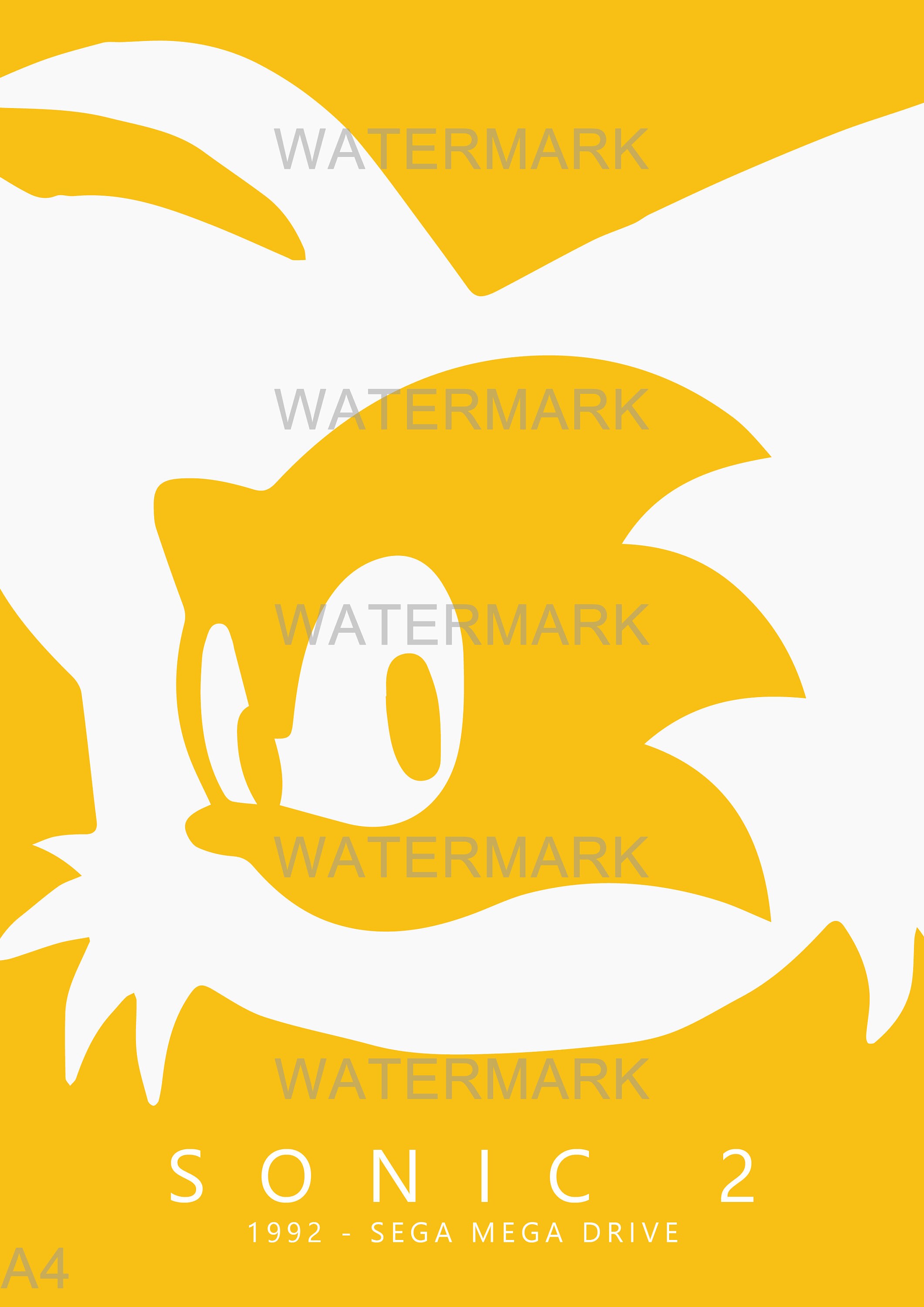 Sonic 2 Minimal Print Digital Download - Etsy