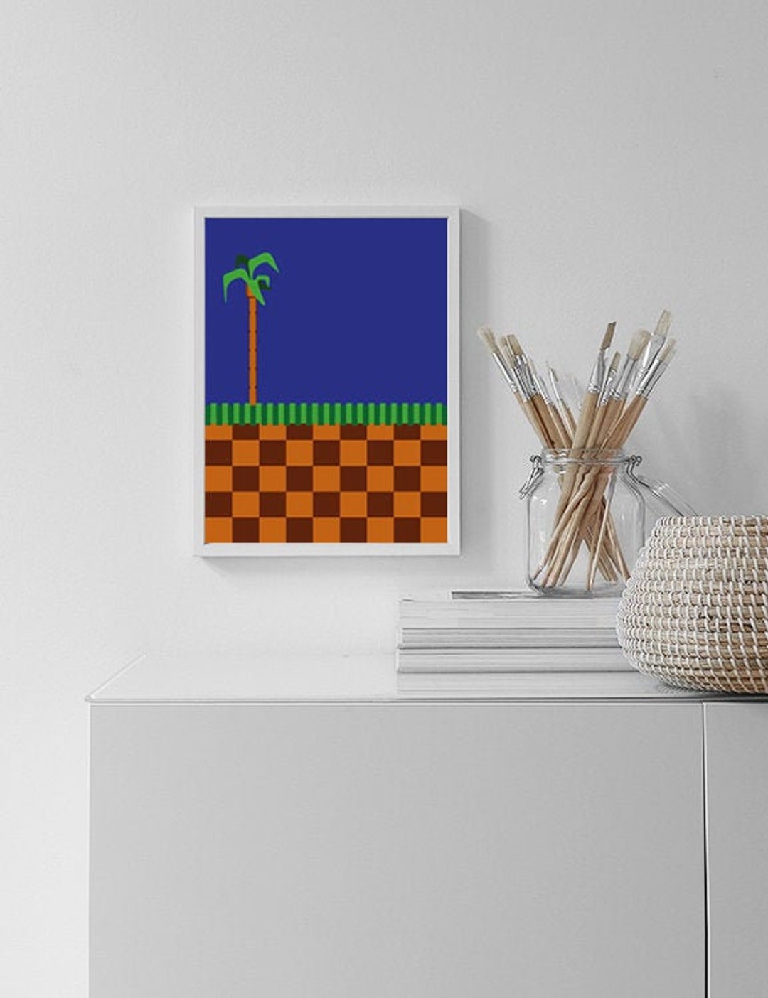 Greenhill Zone Minimal Print Sonic the Hedgehog Digital Download - Etsy