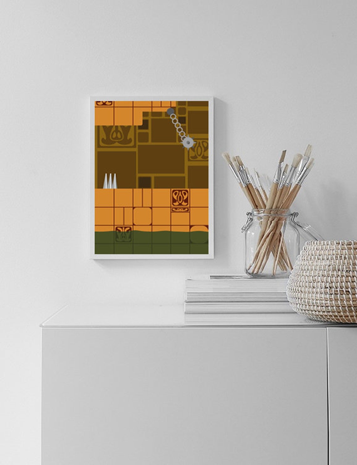 Labyrinth Zone Minimal Print Sonic the Hedgehog Digital Download - Etsy