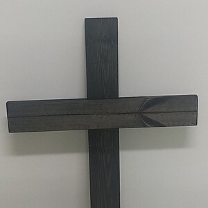 EXTRA Large 5 Ft. Stained Garden Cross, Memorial Cross. Pre-cut Pockets ...