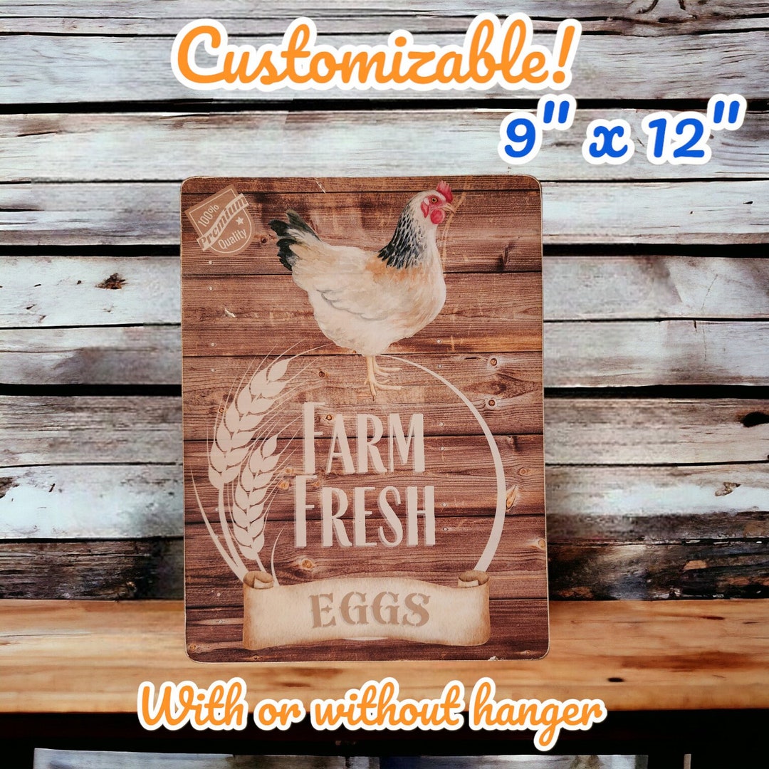 Chicken Coop Sign Custom Farm Fresh Sign Wooden Chicken Coop Sign ...