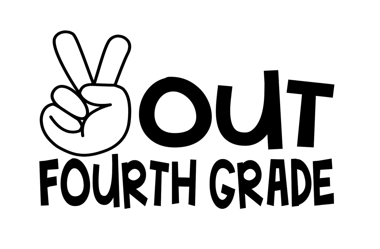 Peace Out Fourth Grade Last Day of School Kids End of - Etsy