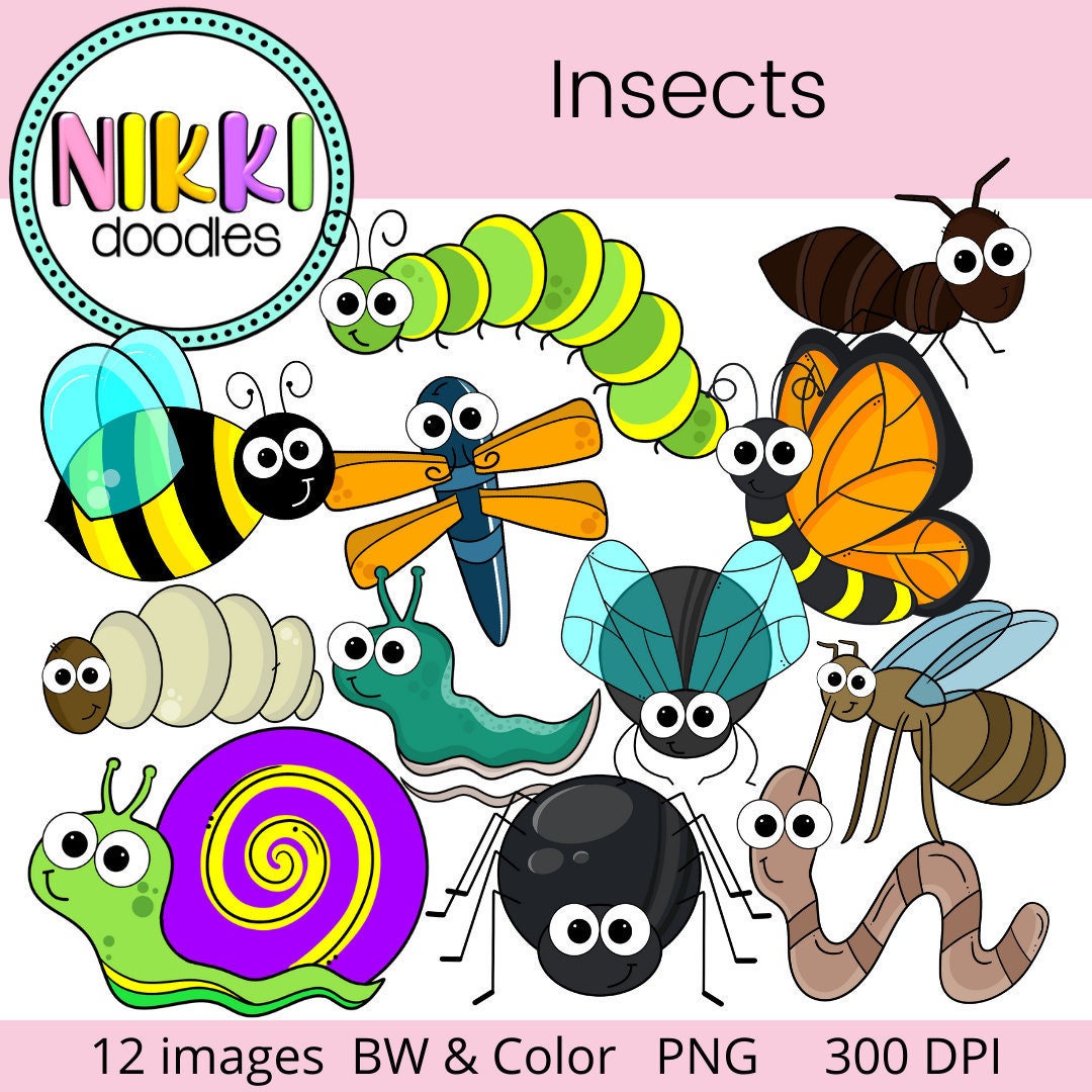 Insect Clipart, Digital Image, Clip Art, Insects, Science Unit, Fly ...