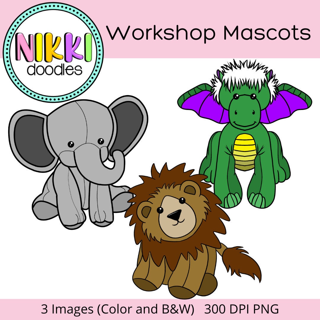 Lucy Workshop Mascot Clip Art Mabel Gus Rasheed - Etsy