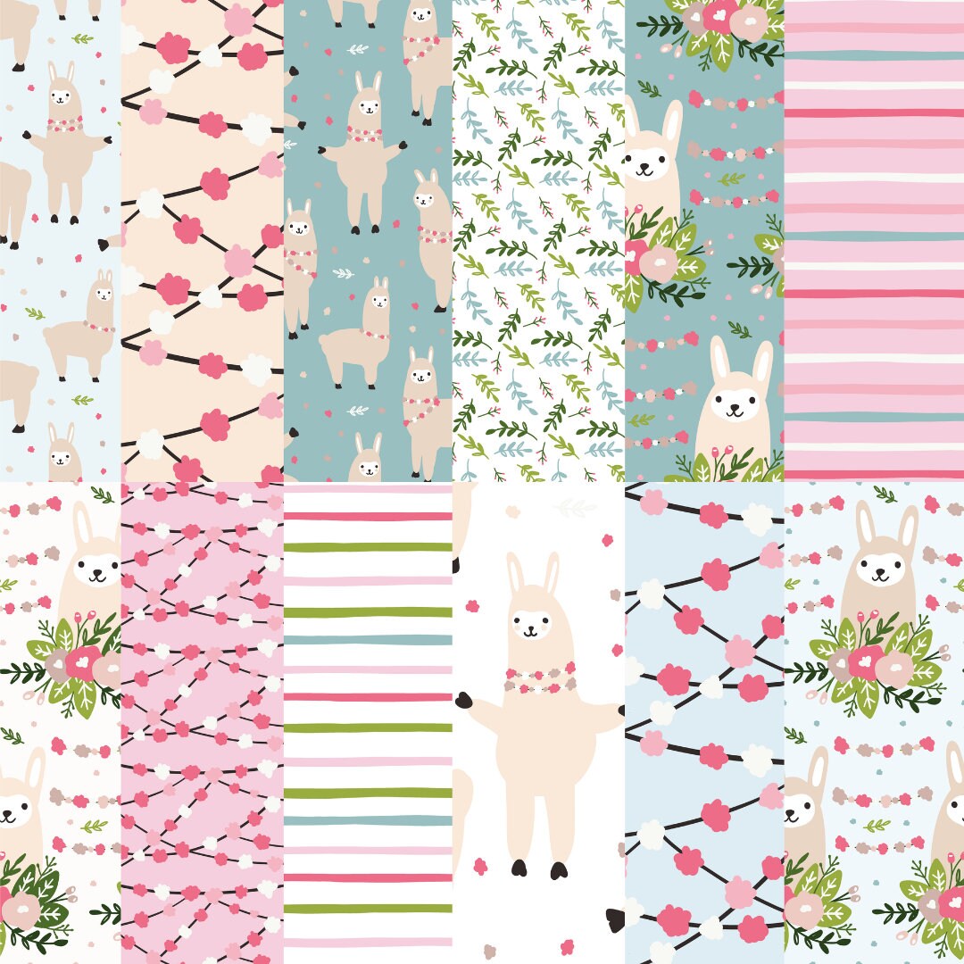 Llama Themed Printable Classroom Decor Set Victorian, Floral, Supply ...