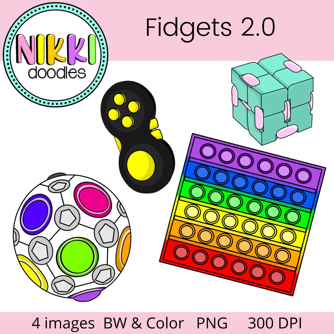Sensory Fidget Toy Clip Art, Calming Techniques, Stress, Anxiety ...