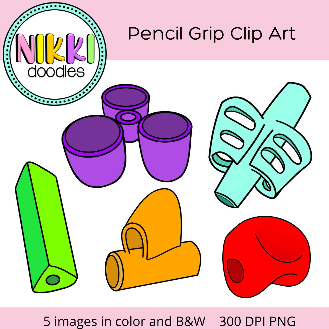 Writing Pencil Grip Clip Art, Occupational Therapy, Handwriting ...