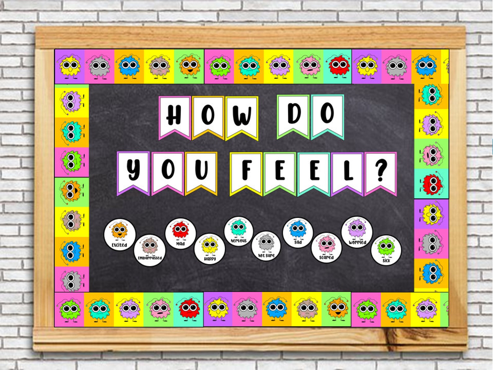 Printable Feelings Bulletin Board Classroom Decor Set - Etsy