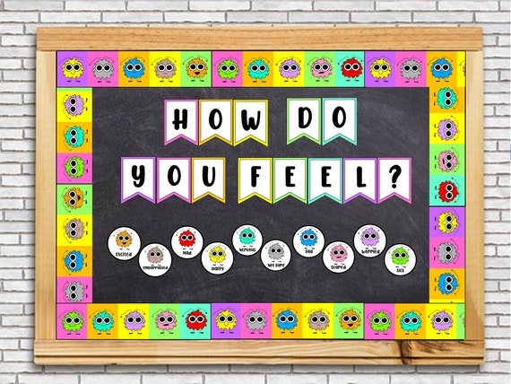 Printable Feelings Bulletin Board Classroom Decor Set | Etsy