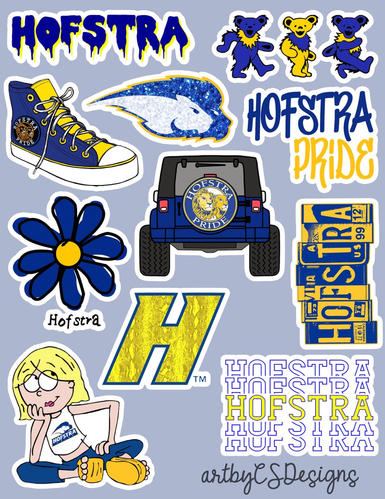 Hofstra University Sticker Pack - Etsy