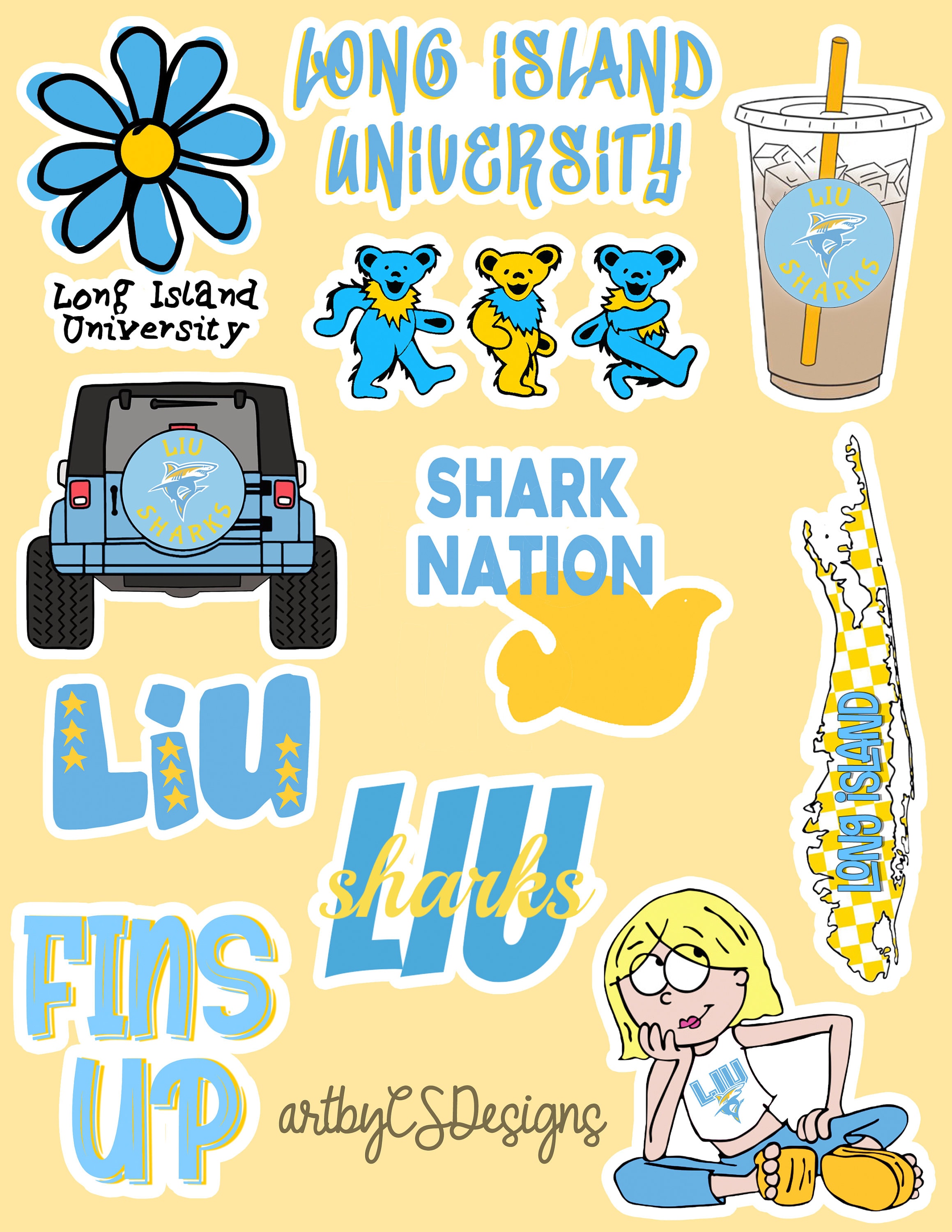 LIU Sticker Pack - Etsy