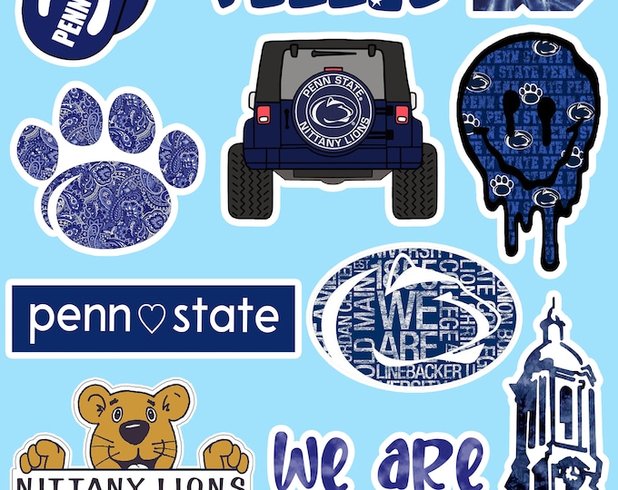 Penn State University Sticker Pack - Etsy