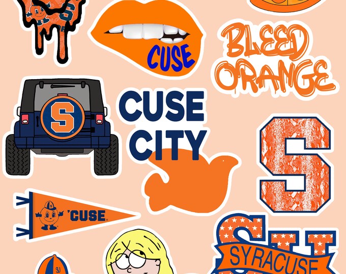 Syracuse University Sticker Pack - Etsy