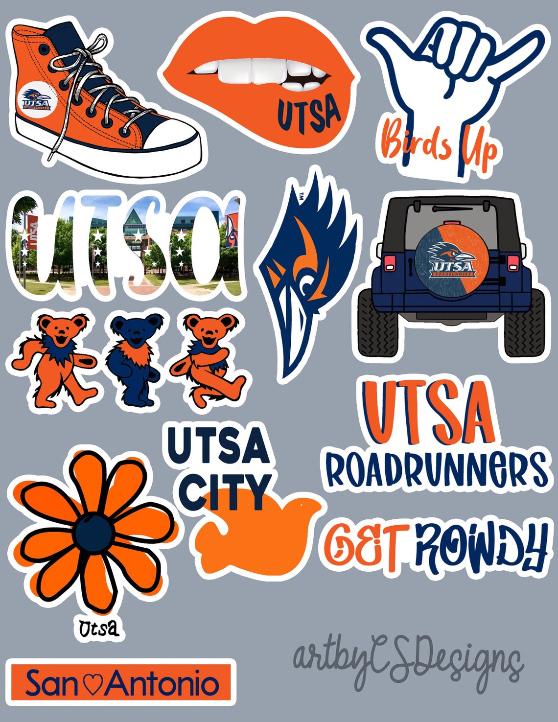 UTSA Sticker Pack - Etsy