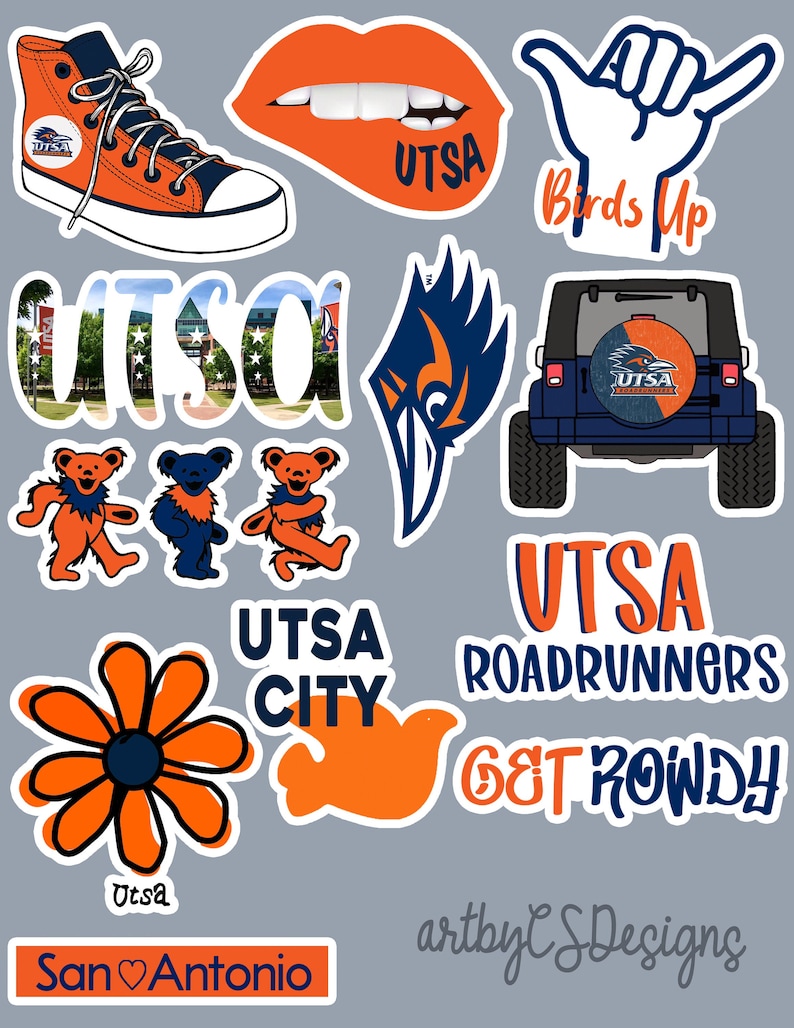 UTSA Sticker Pack - Etsy