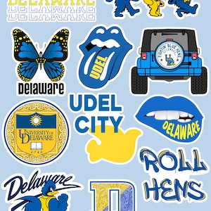 University of Delaware Sticker Pack - Etsy