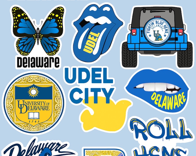 University of Delaware Sticker Pack - Etsy