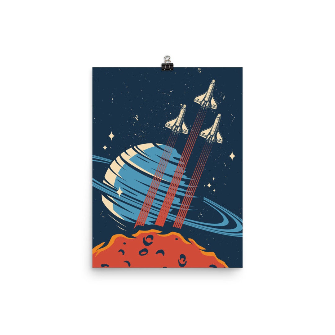 Retro Space Poster VI - Etsy