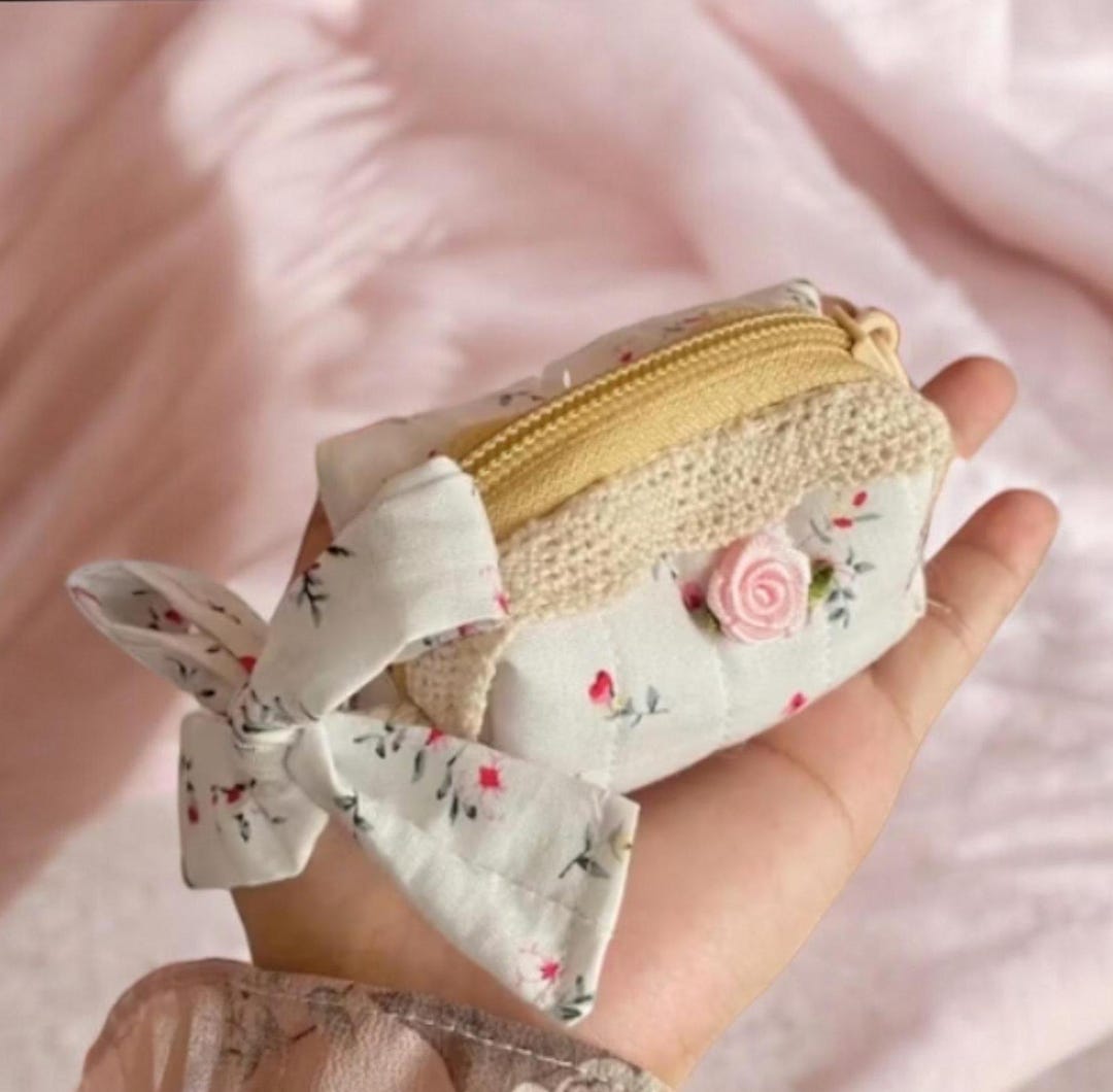 Super Tiny Coquette Vintage Pouch | Gift for Women | Gift for Daughter ...