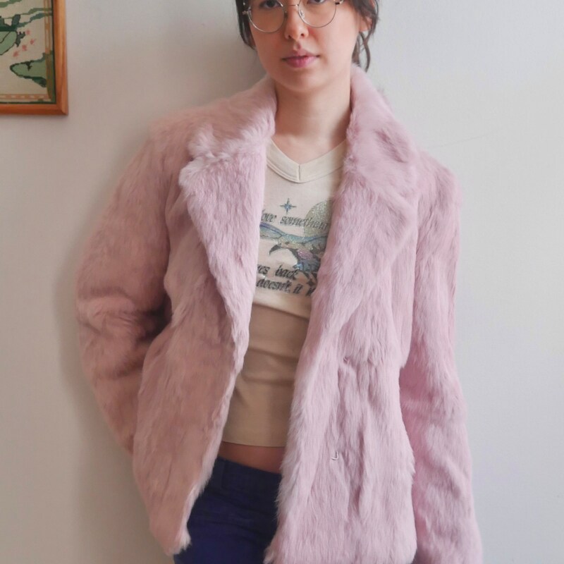 Pink Fur Coat - Etsy