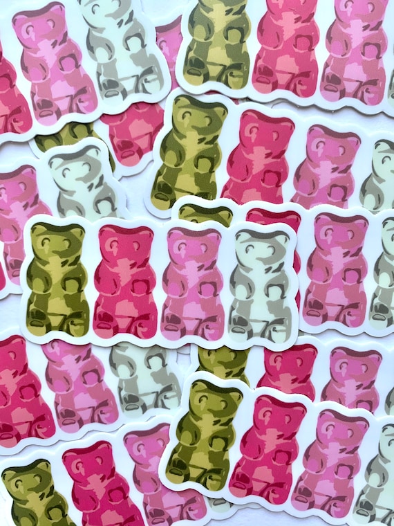 Gummy Bears Waterproof Vinyl Sticker 2 - Etsy