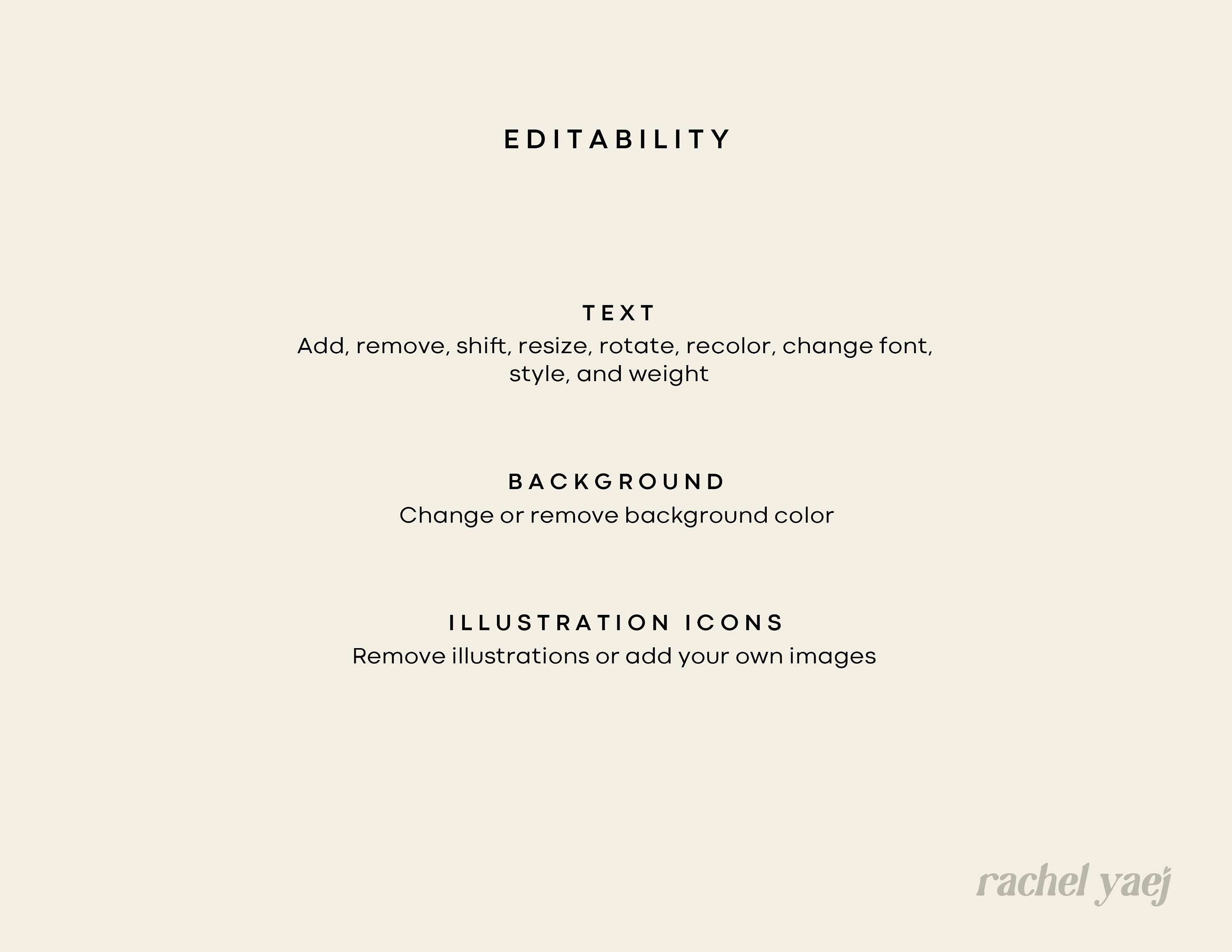 HARPER: Hand Drawn Customizable, Printable, Instant Download DIY 5"x7 ...