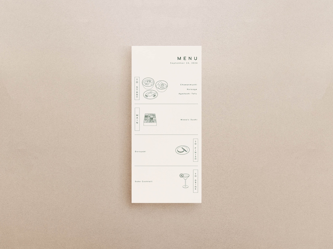 YUMI: Hand Drawn Customizable, Printable, Instant Download DIY 4"x9 ...