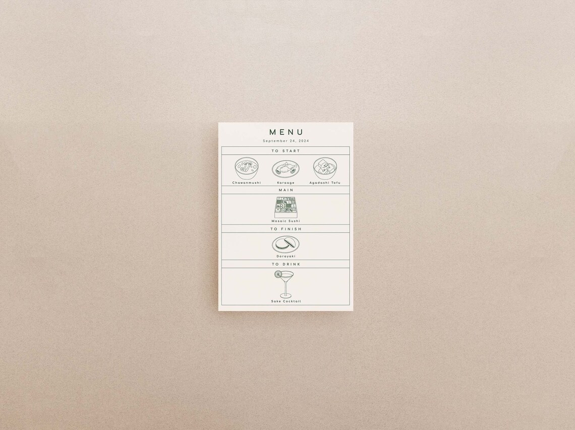 YUMI: Hand Drawn Customizable, Printable, Instant Download DIY 5"x7 ...