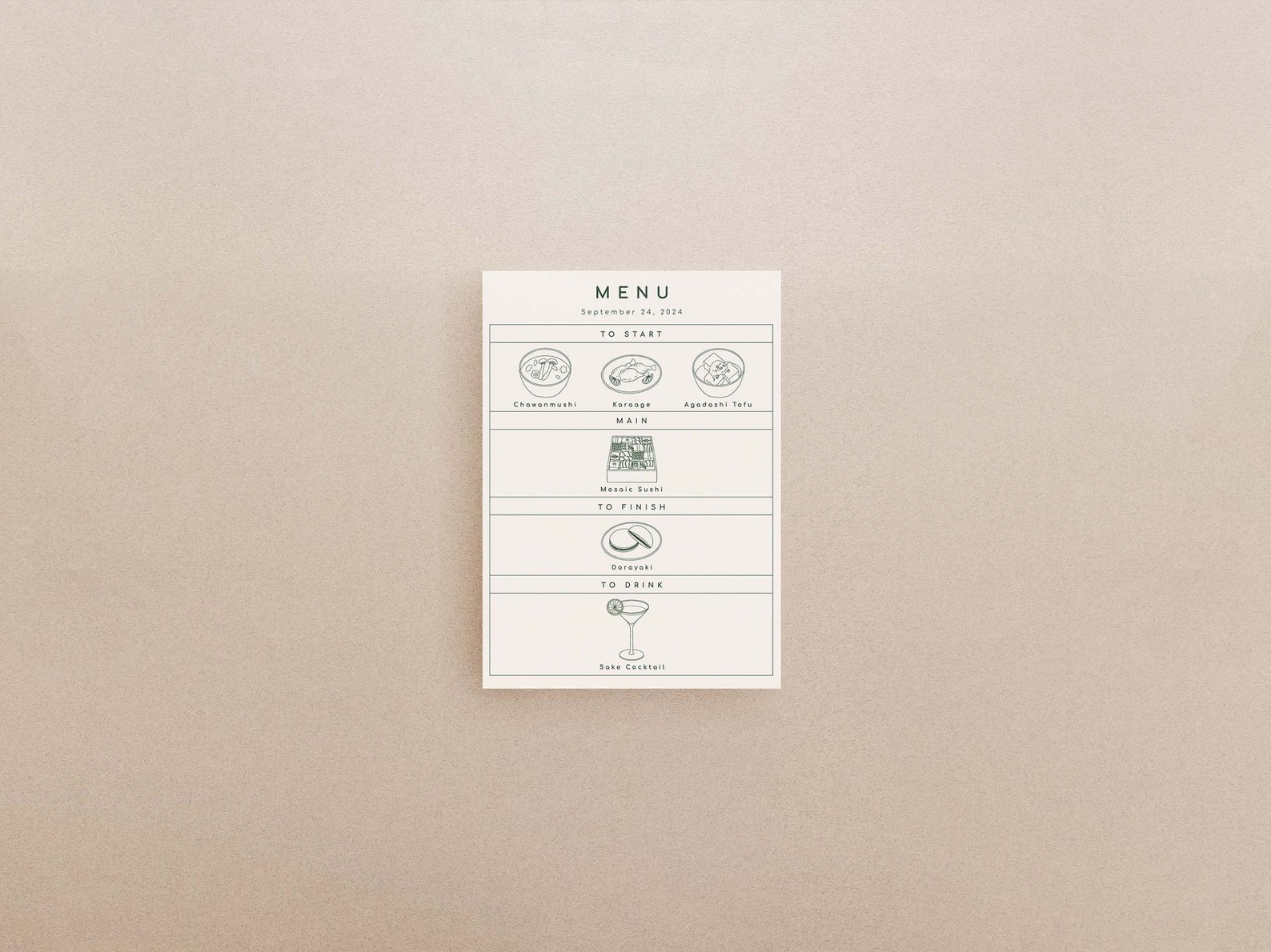 YUMI: Hand Drawn Customizable, Printable, Instant Download DIY 5"x7 ...