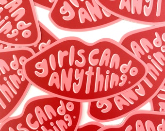 Girls Can Do Anything Sticker - Etsy