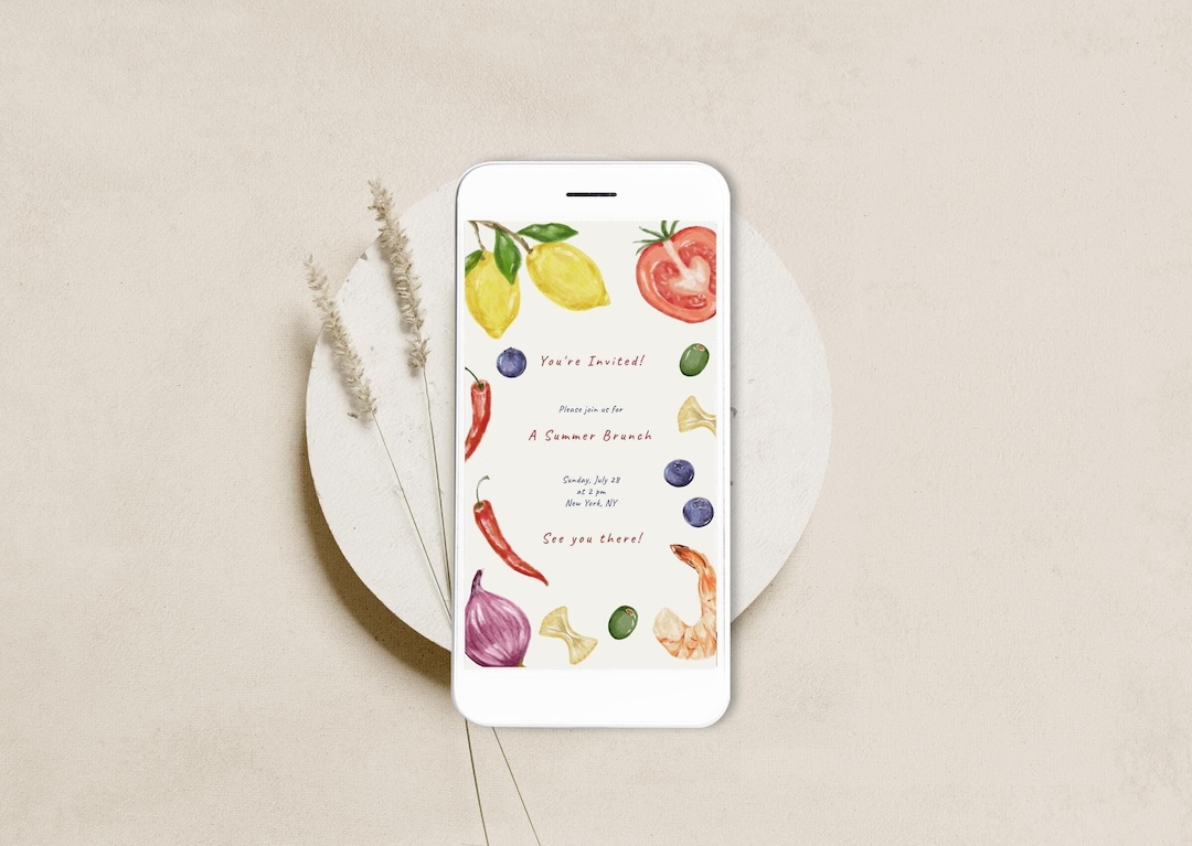 LISA: Hand Drawn Customizable, Instant Download DIY EVITE Design ...