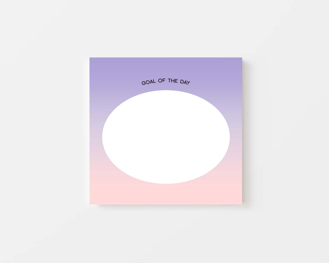 Daily Goal Setting Sticky Notes: Positive Mindset & Self-care Reminders ...