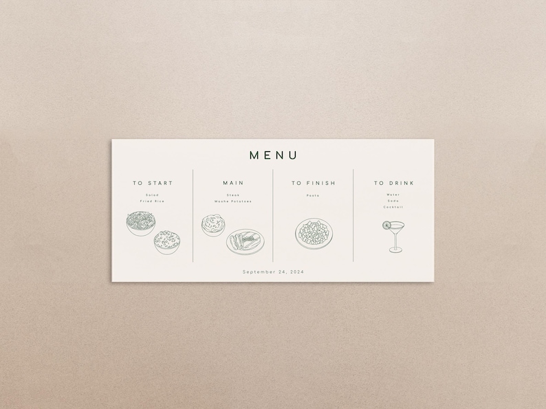 YUMI: Hand Drawn Customizable, Printable, Instant Download DIY 9"x4 ...
