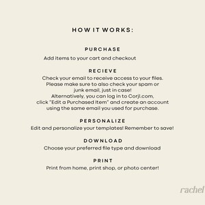 PENN: Hand Drawn Customizable, Printable, Instant Download DIY 5x7 ...