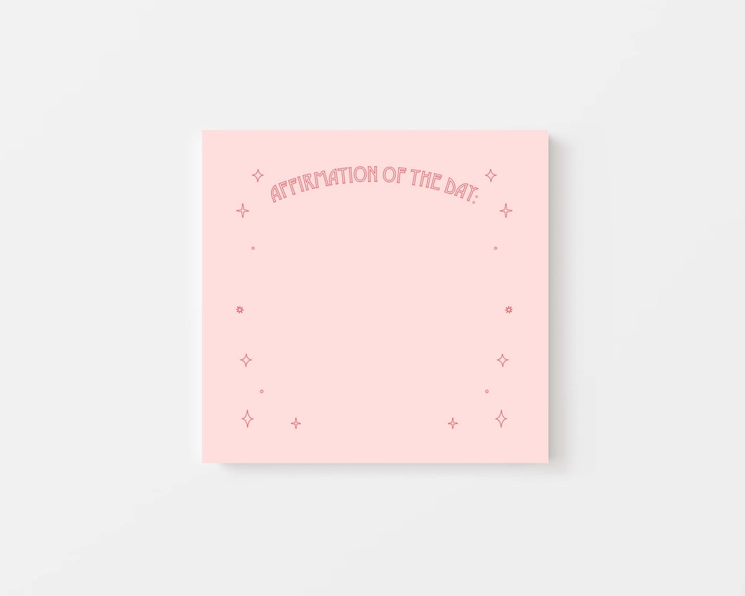 Daily Affirmation Sticky Notes 2: Positive Mindset & Self-care ...