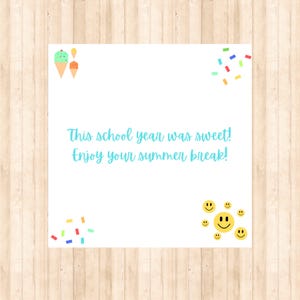 Digital Student Gift Tag End of the Year Teacher Gift Student Tag ...
