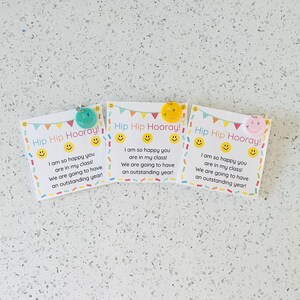 Digital Student Gift Tag Meet the Teacher Gift Student Tag Smiley Face ...