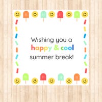 Pop It Gift Tags for Summer Printable, Popsicle Gift Tag, Cool Summer ...