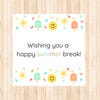End of School Year Student Gift Tag | Happy Summer Break Gift Tag ...
