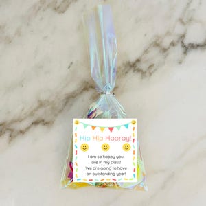 Digital Student Gift Tag Meet the Teacher Gift Student Tag Smiley Face ...