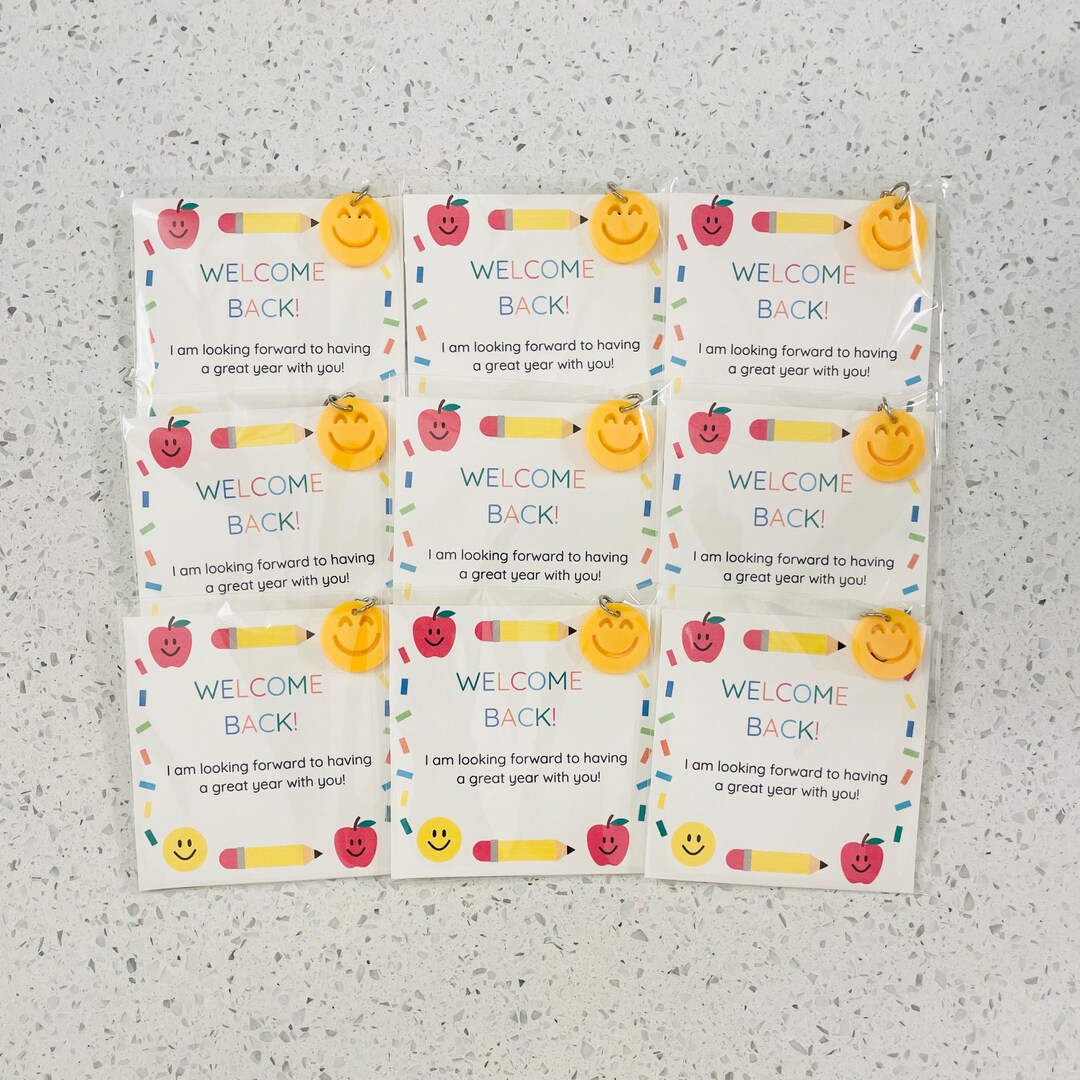 Meet the Teacher Smiley Favor | Student Bulk Gift | Welcome Back Gift ...