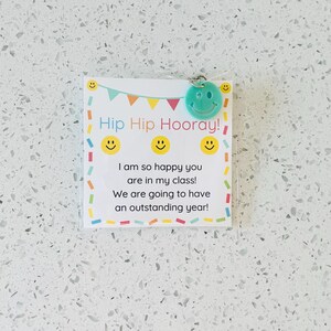 Digital Student Gift Tag Meet the Teacher Gift Student Tag Smiley Face ...