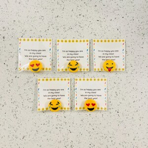 25 Pack of Emoji Erasers Student Gift From Teacher | Meet the Teacher ...