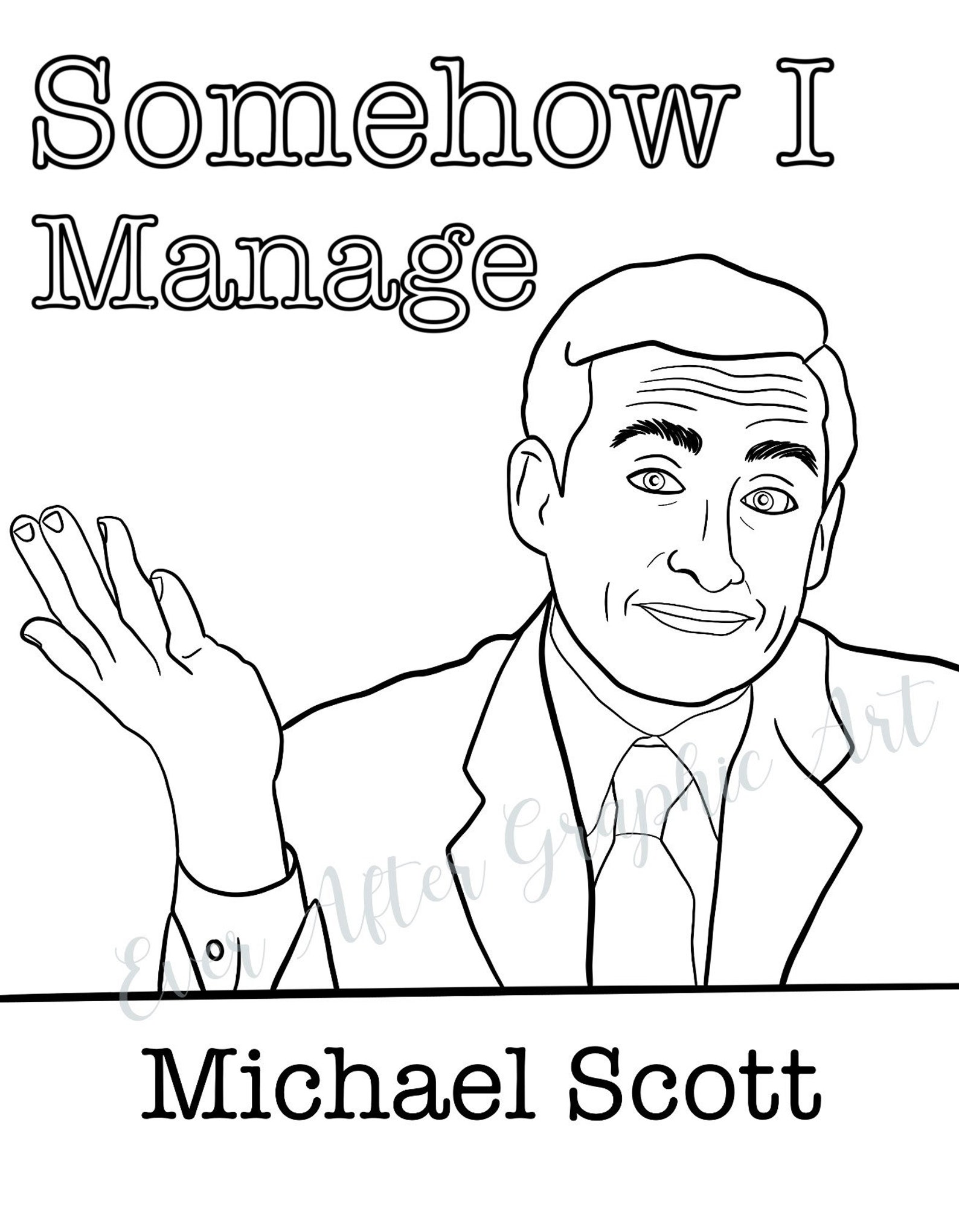 The Office Coloring Pages - Etsy