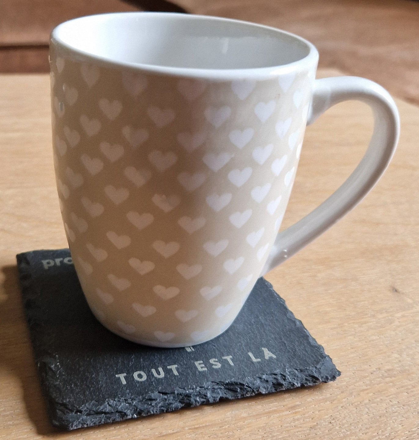 Sous-verres ardoise "profite de l'instant". Dessous de verres en pierre ...