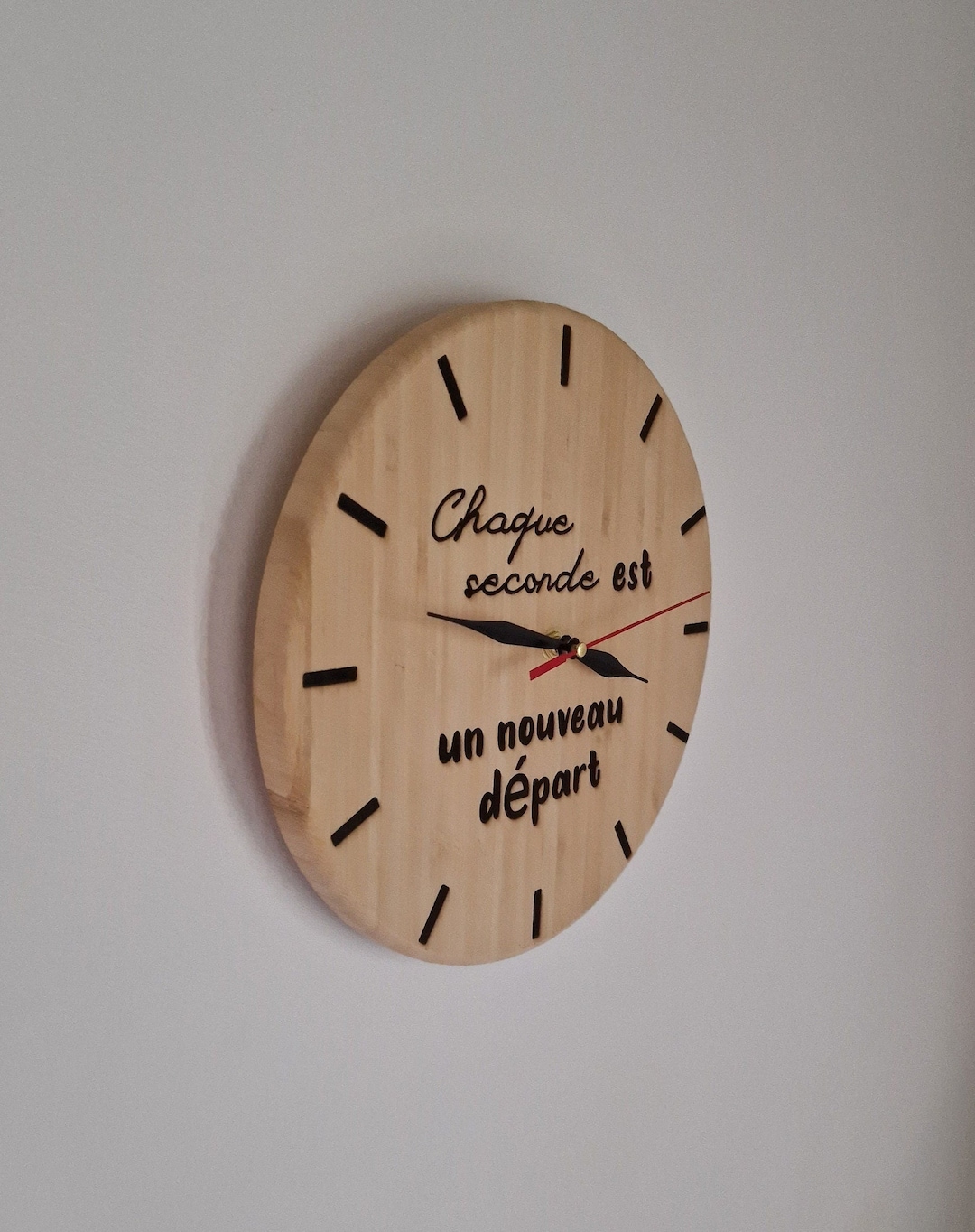 Modern Solid Wood Wall Clock. - Etsy