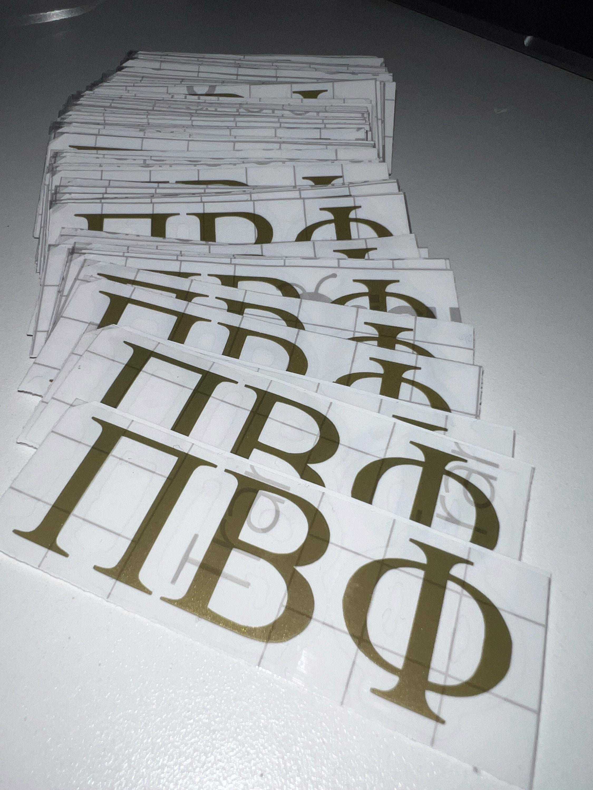 Custom Greek Letter Vinyl Sticker Decal for Sorority or Fraternity - Etsy